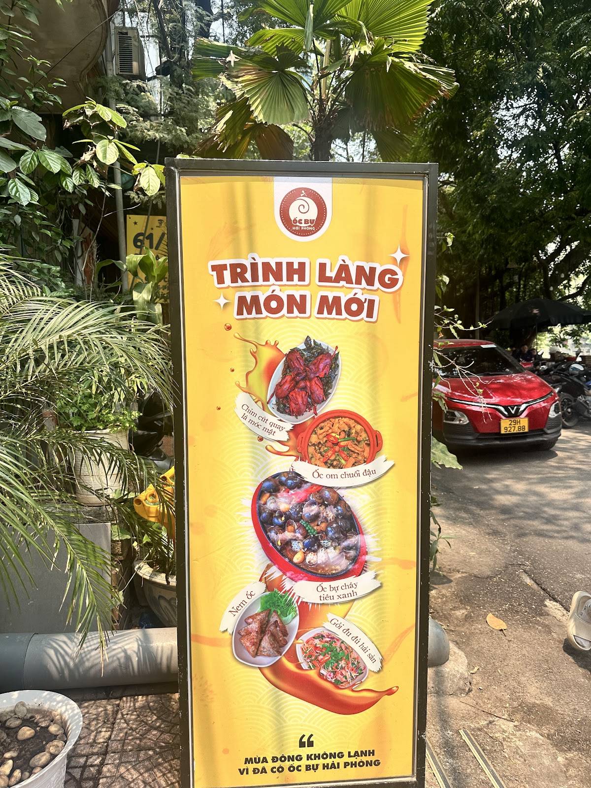 Menu at Ốc Bự Hải Phòng - 57 ngõ 82 Chùa Láng restaurant, Hanoi