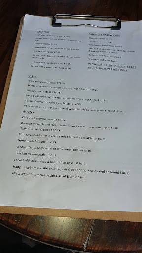 Menu at Harrington Arms Bosley pub & bar, Bosley, Bosley