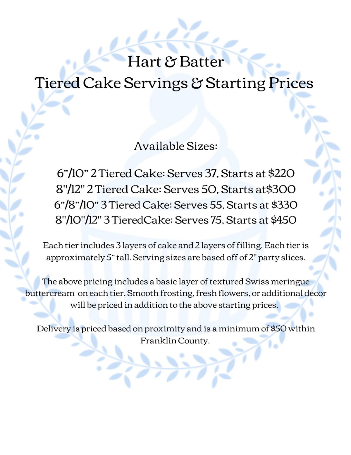 Menu at Hart and Batter, USA