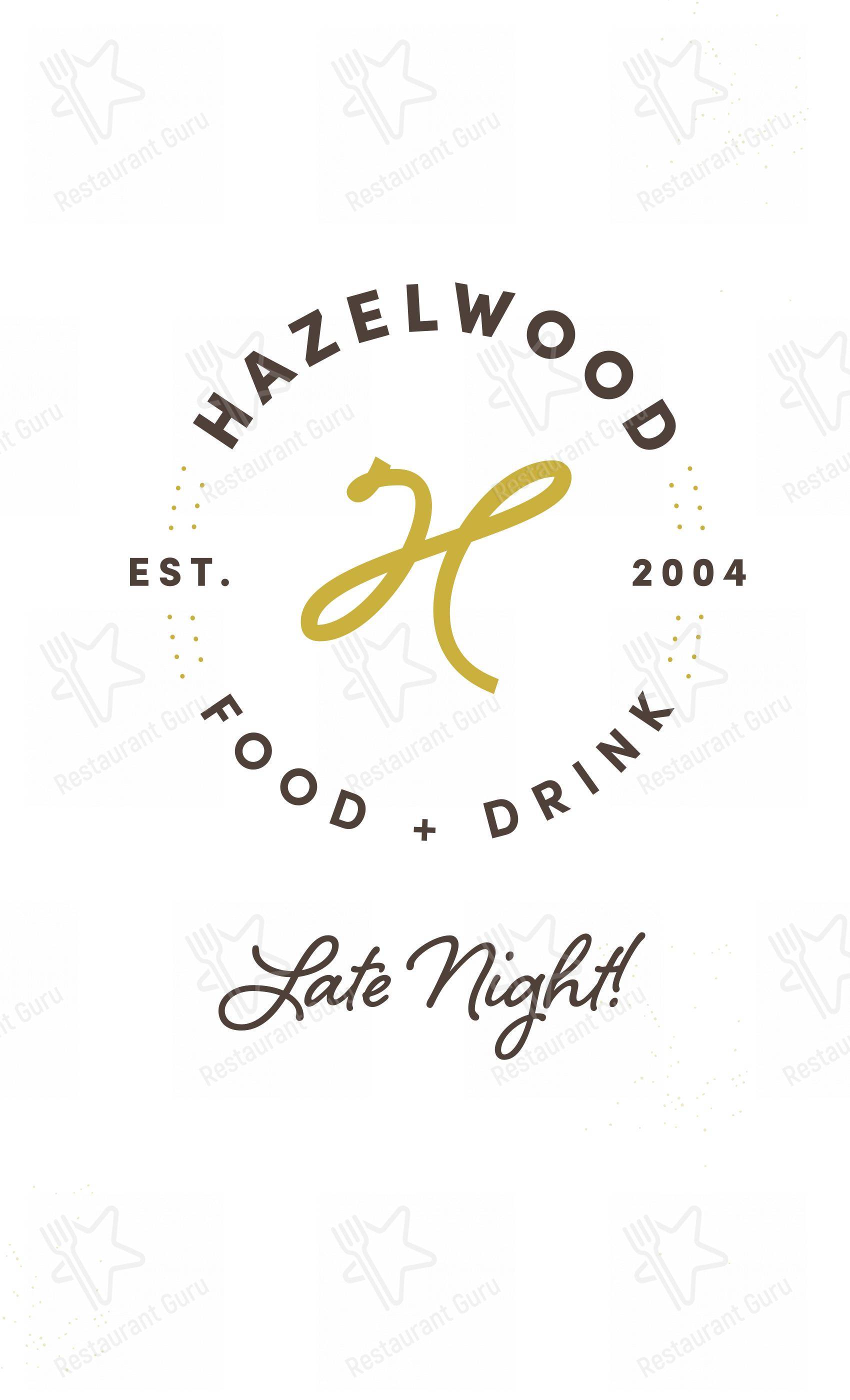 Menu at Hazelwood Food and Drink- Tonka Bay pub & bar, Excelsior
