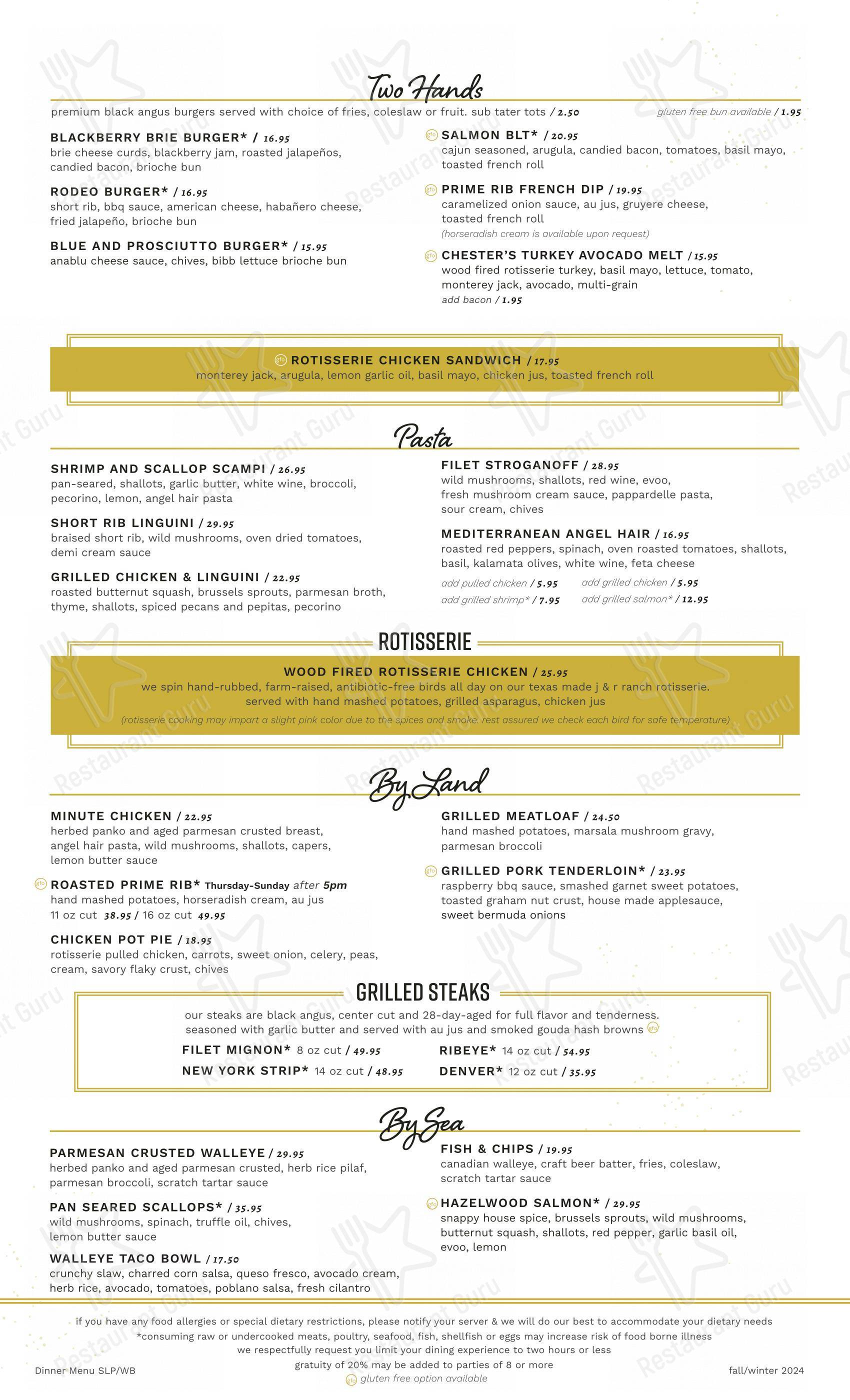 Menu at Hazelwood Food and Drink- Tonka Bay pub & bar, Excelsior