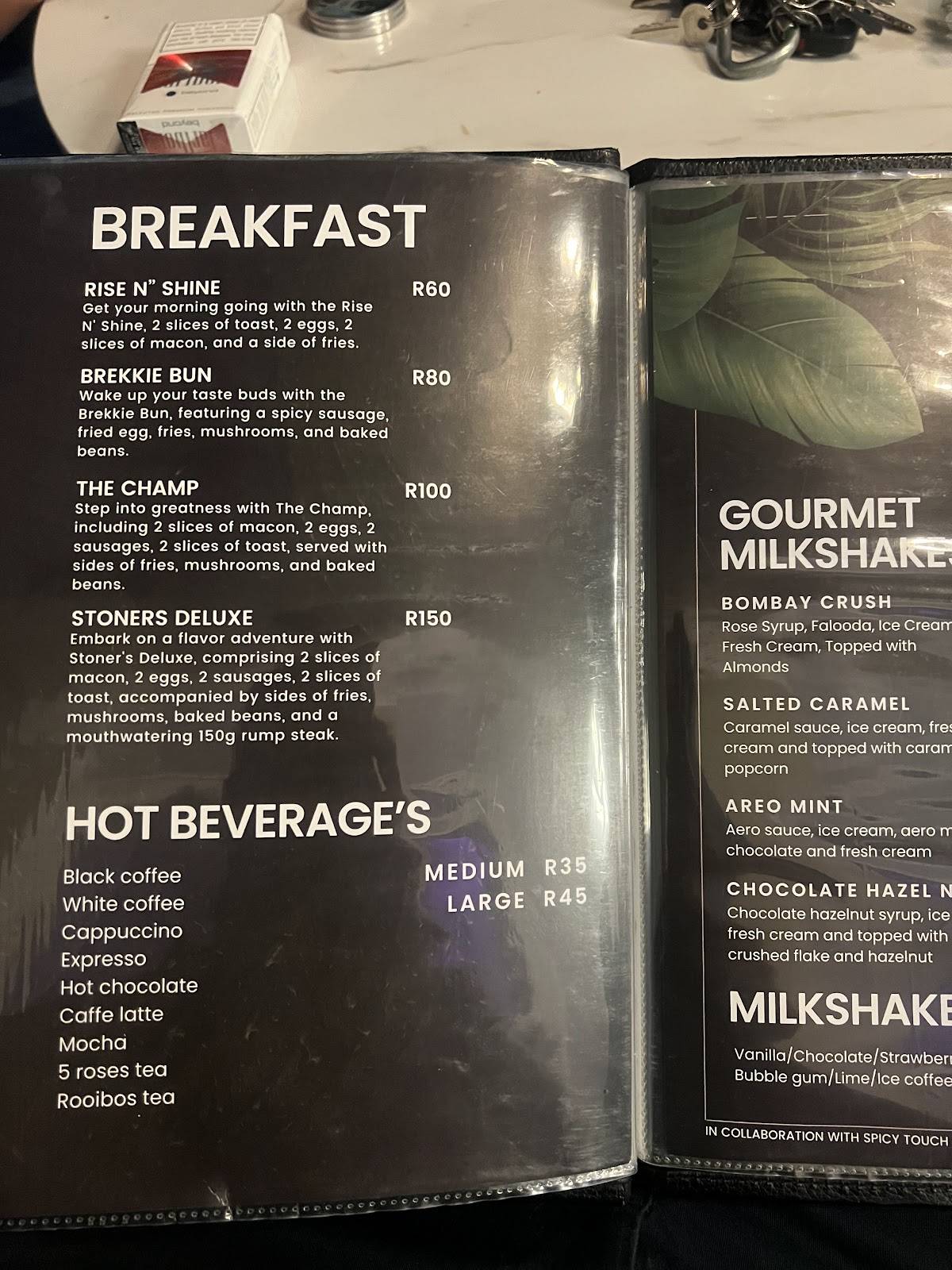 Menu at Herb Life Cafe on Florida, Durban