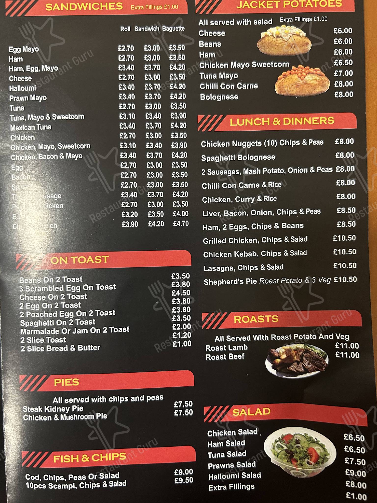 Menu at Hitchin Kitchen Cafe, Hitchin