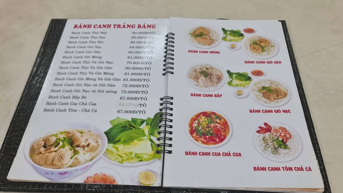 Carta de Hoang Ty Restaurant, Ciudad Ho Chi Minh (Saigón), 120 Đ. Thành ...