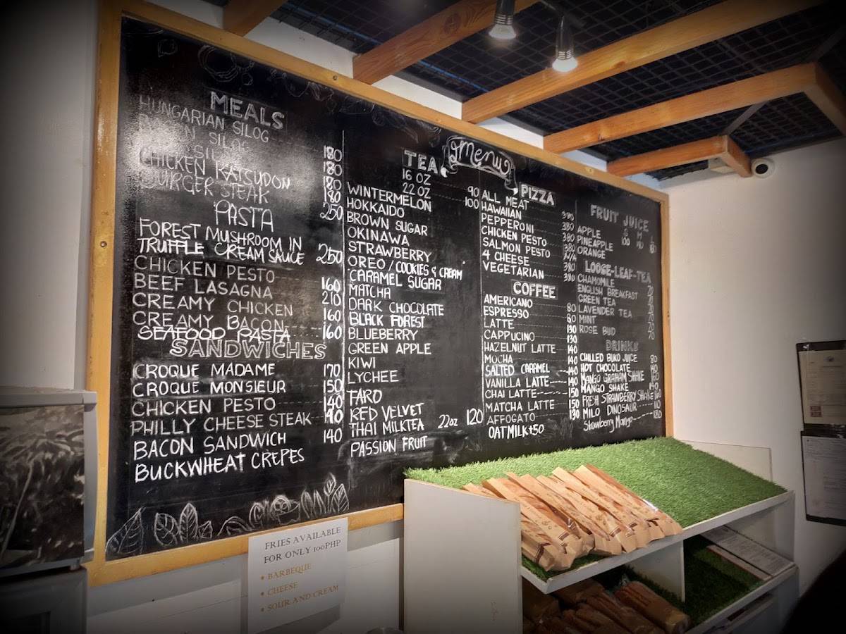 Menu at Honoré Bakery and Café, Kalibo