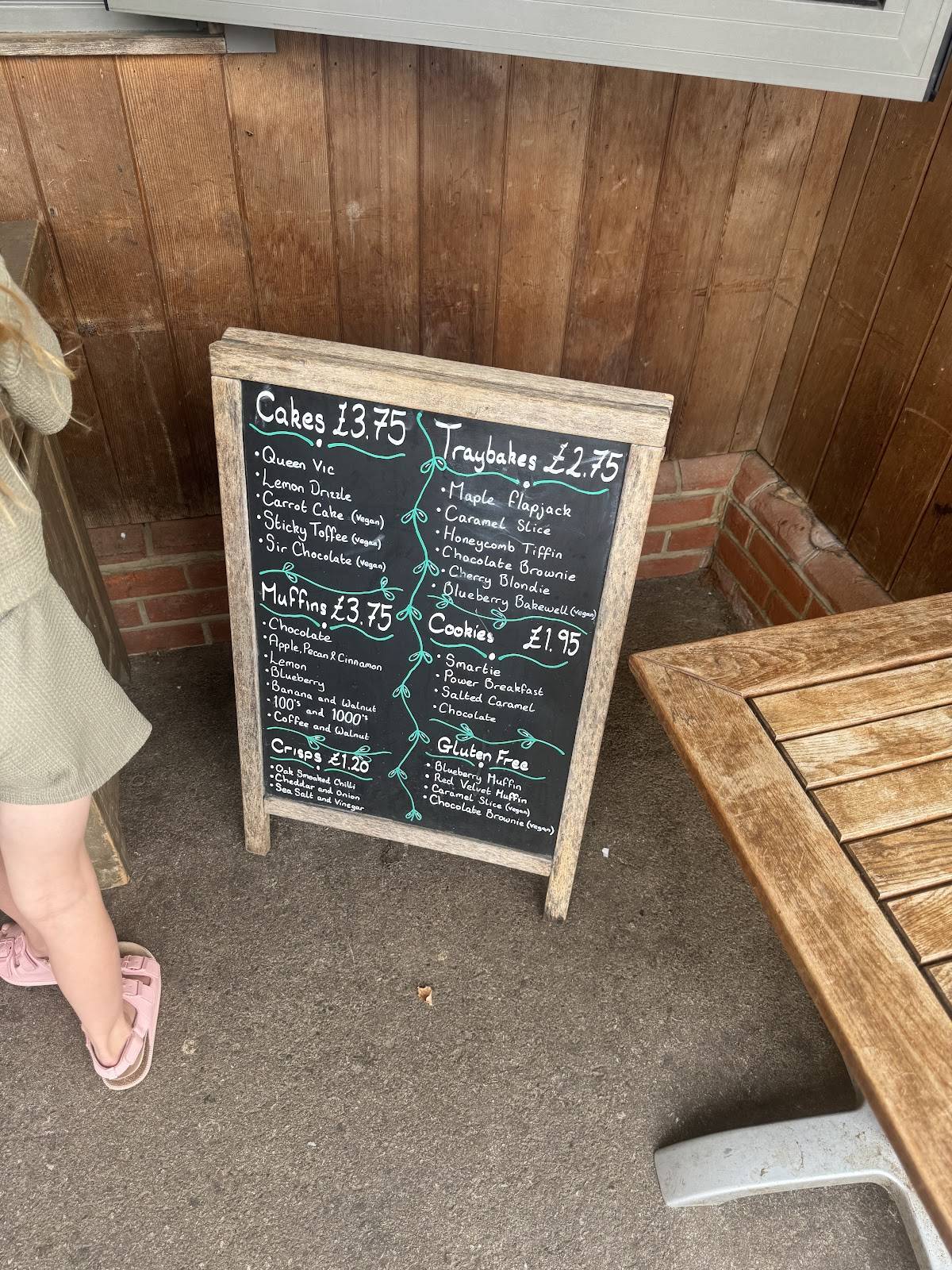 Menu at Hotham Park Cafe, Bognor Regis