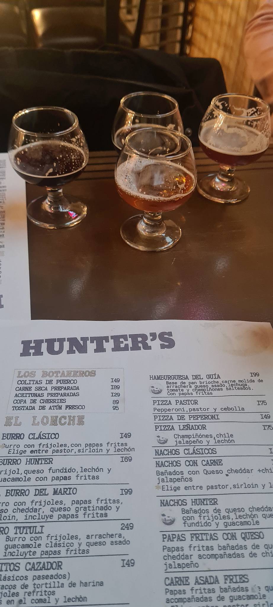Carta del restaurante Hunter By Tutuli, Mexicali