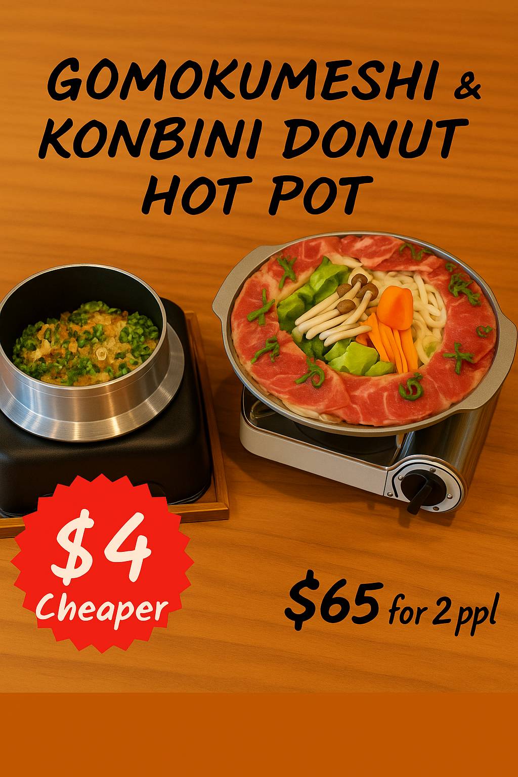 Menu at IZAKAYA KONBINI restaurant, Northbridge