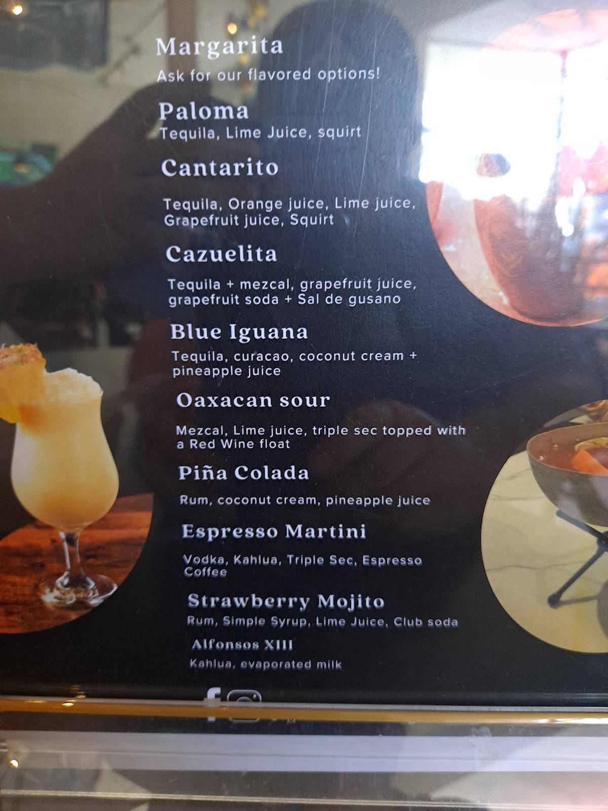 Menu at Iguanas Mexican Grill restaurant, Yuba City, 611 Plumas St