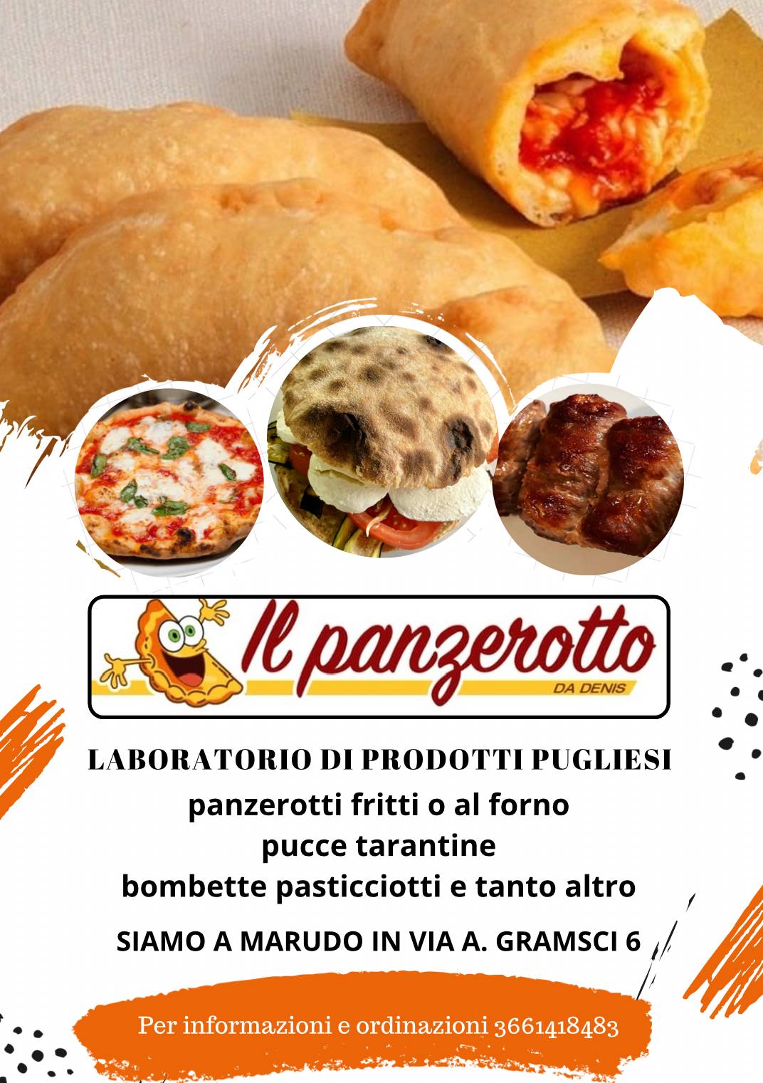 Menu da Il panzerotto da Denis ristorante, Marudo