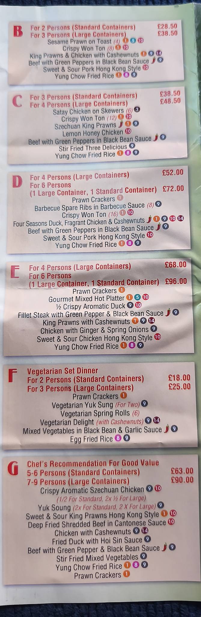 Menu at Imperial Chef fast food, Barton-under-Needwood