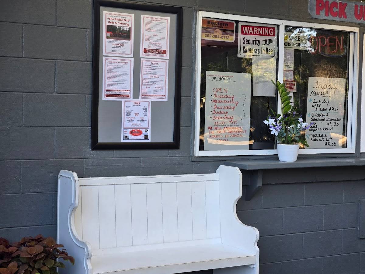 Menu at Inside Out Grill and Catering BBQ, Lake Panasoffkee