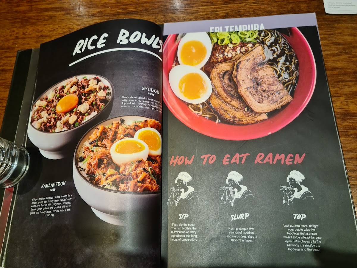Menu at Ippudo SM Megamall restaurant, Mandaluyong, Mega D
