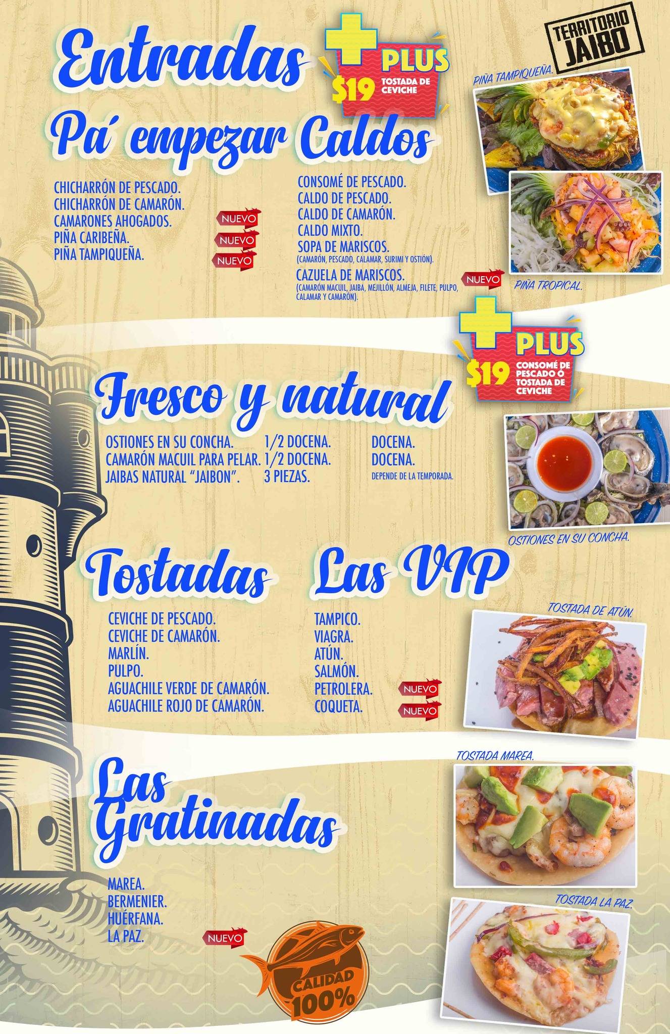 Menu at Jaibo's Pescados Y Mariscos Suc. Pedro Figueroa restaurant ...