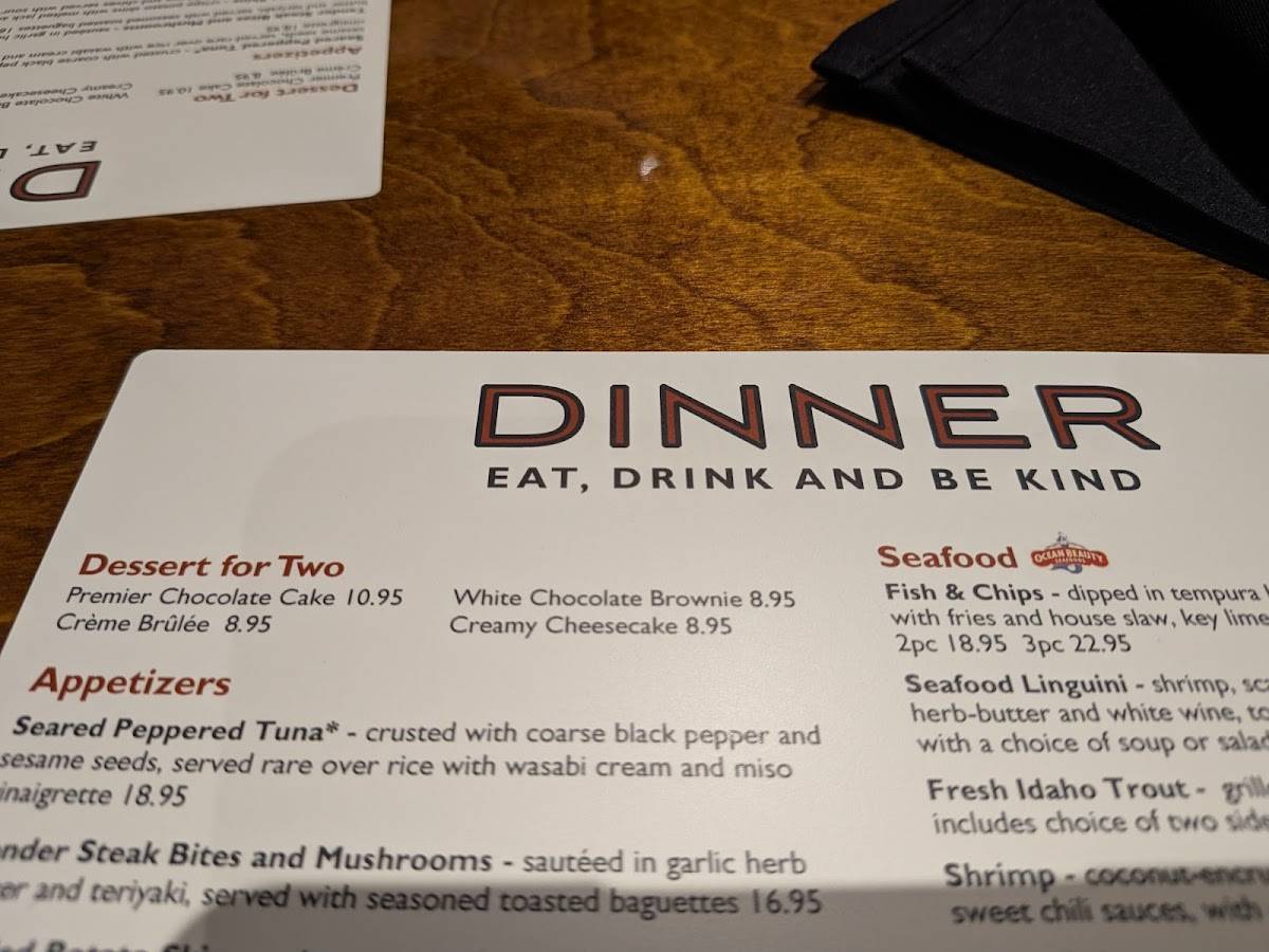 Menu at Jakers Bar and Grill, Meridian