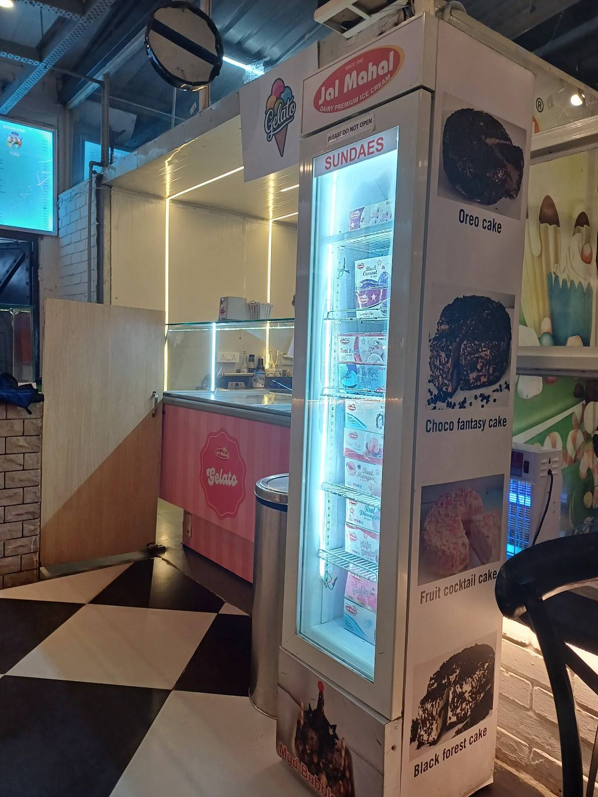 Menu at Jal Mahal Ice Cream Cafe, Jaipur