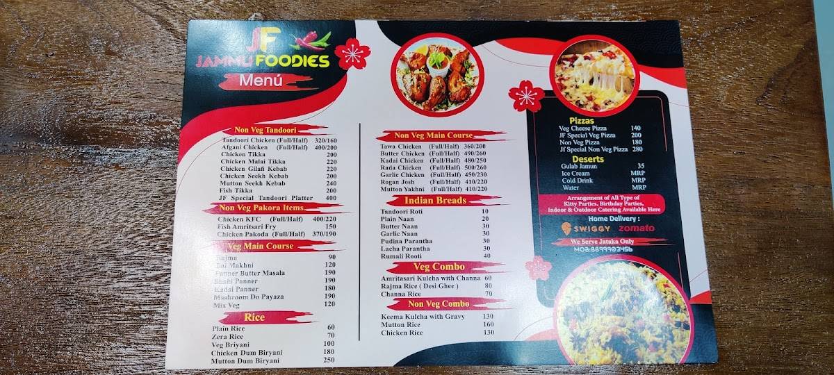 Menu at Jammu Foodies, Jammu