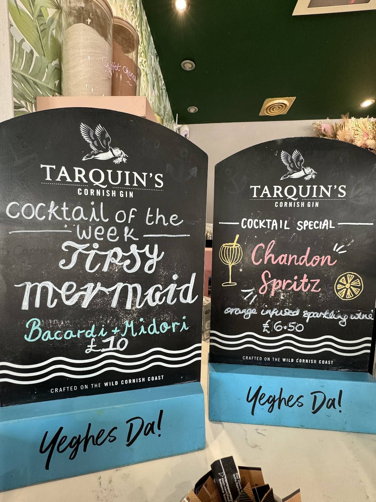 Menu at Java Coffee & Cocktails pub & bar, Falmouth