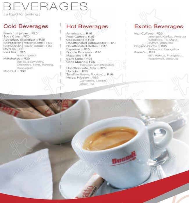 Menu at Piatto Restaurant Grill-Sandton, Sandton, Maude Street