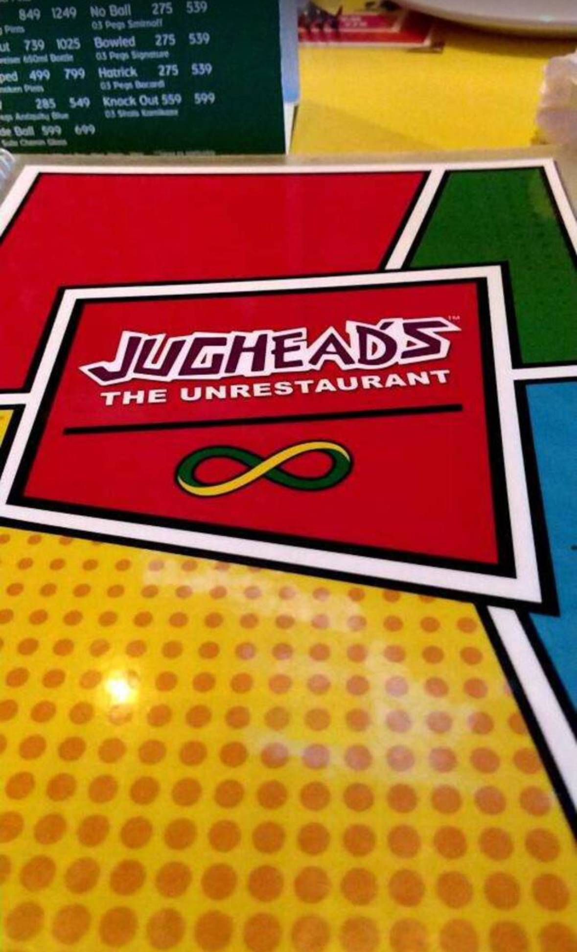 Menu at Jugheads The Unrestaurant, Mumbai, 56