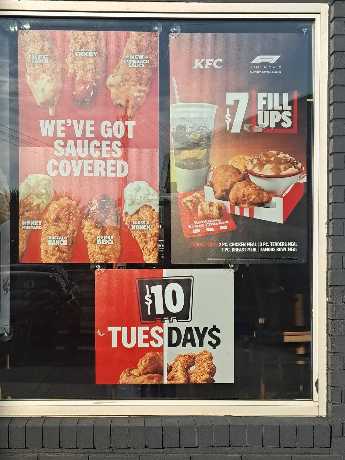 Menu at KFC fast food, Meridian, N Hills St