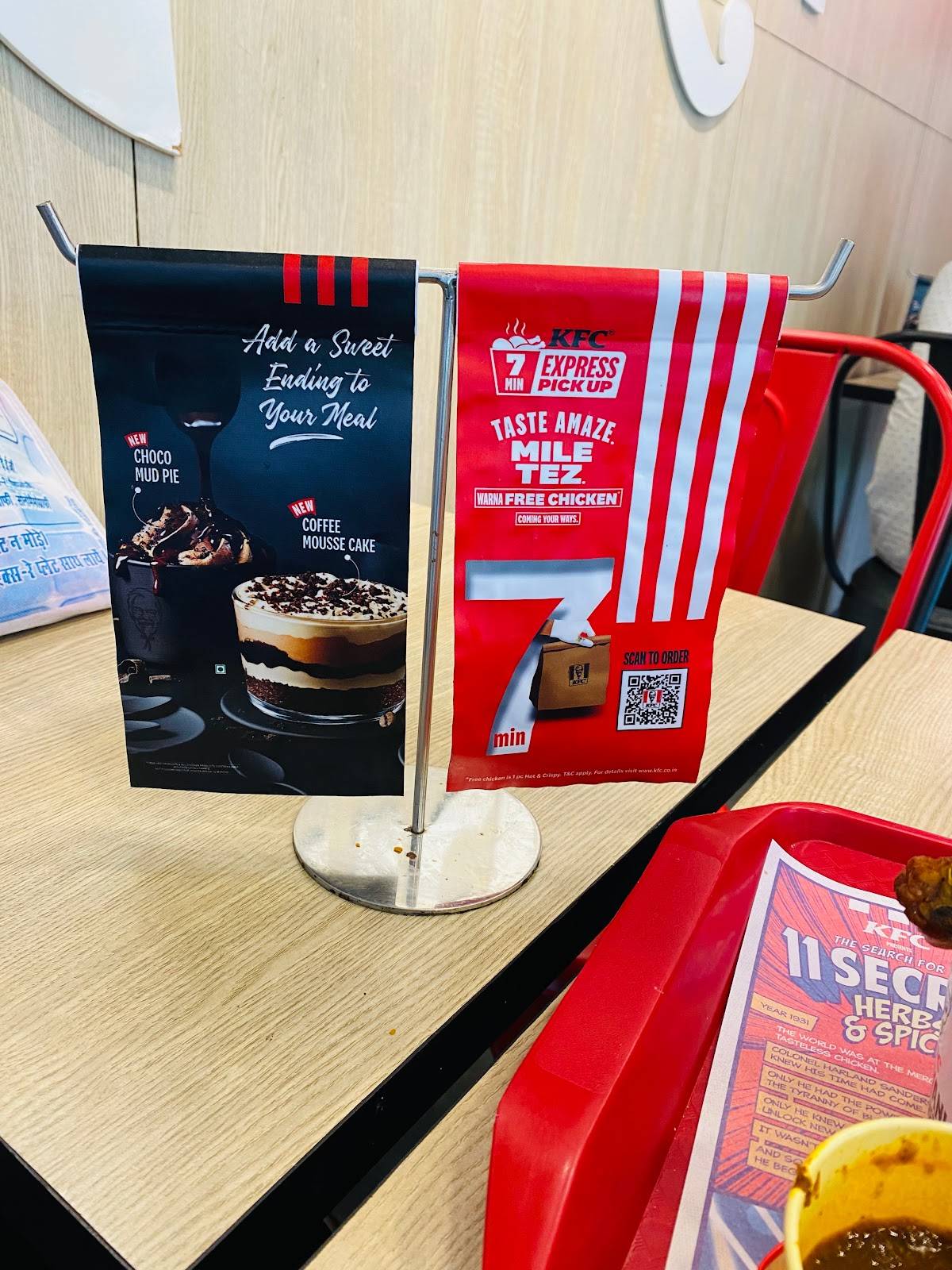 Menu at KFC, Gorakhpur, City Mall