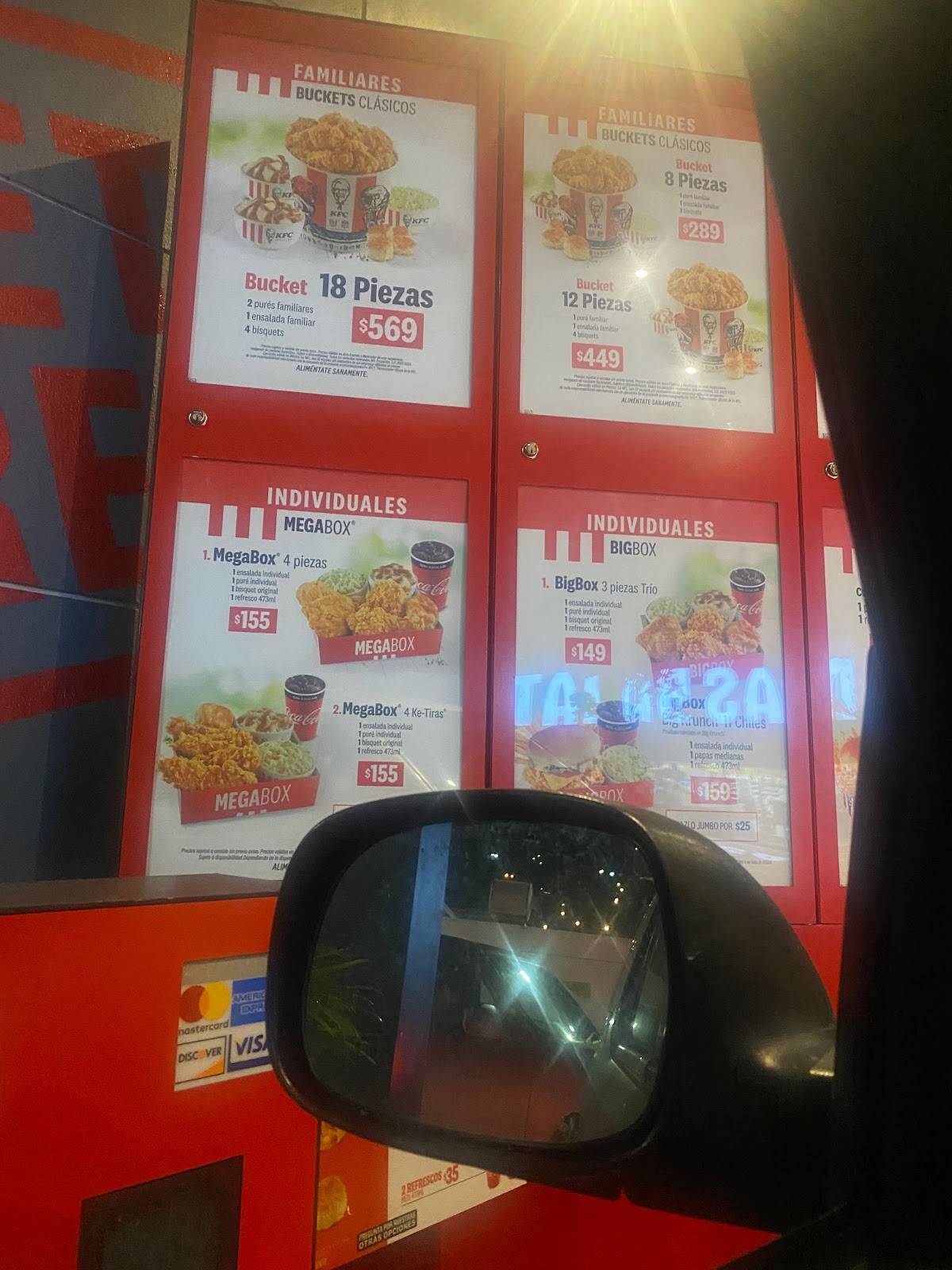 Carta del restaurante KFC, Tijuana, Blvd. Josefa Ortiz del Dominguez 24022