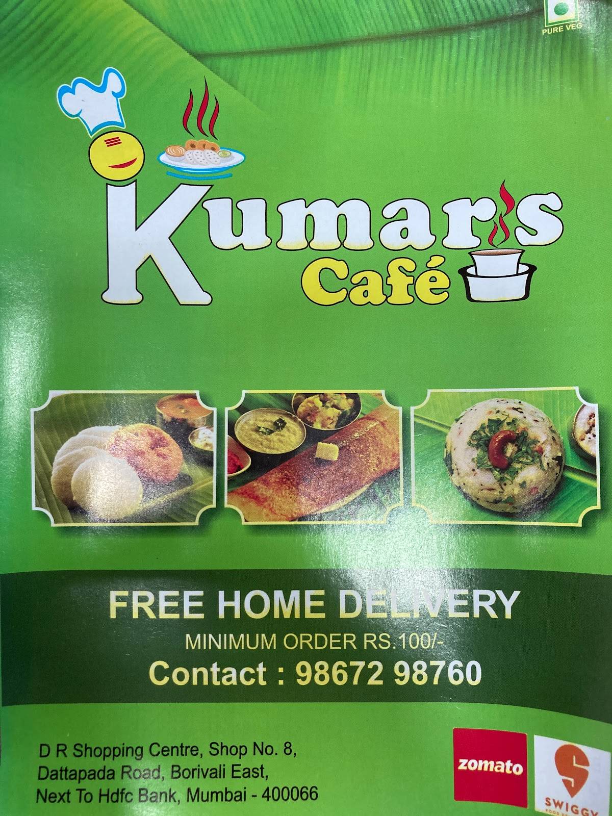 Menu at KUMAR'S CAFE, Mumbai, 6VF5+GGJ