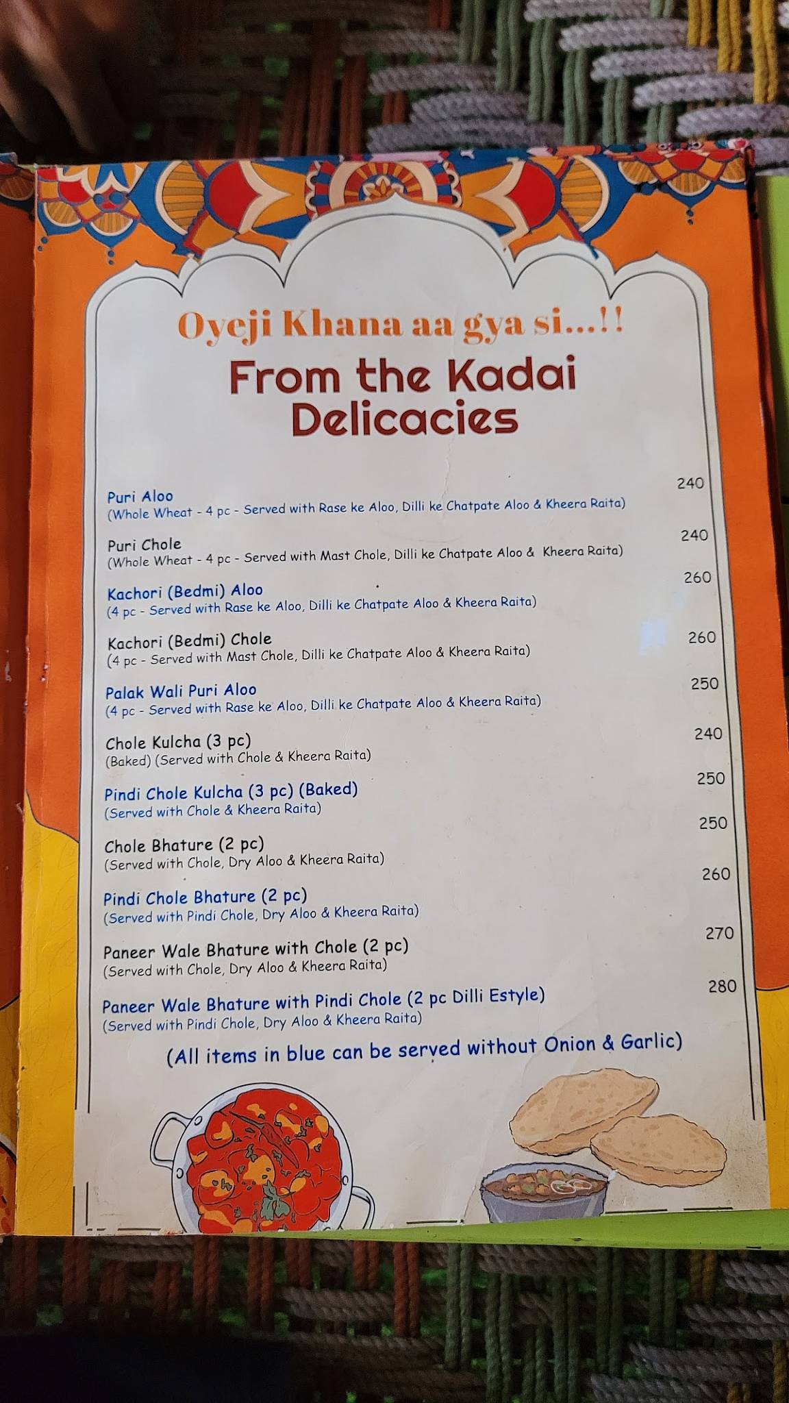 Menu at Kapoor’s Cafe Mysuru - Sharada Devi Nagar, India