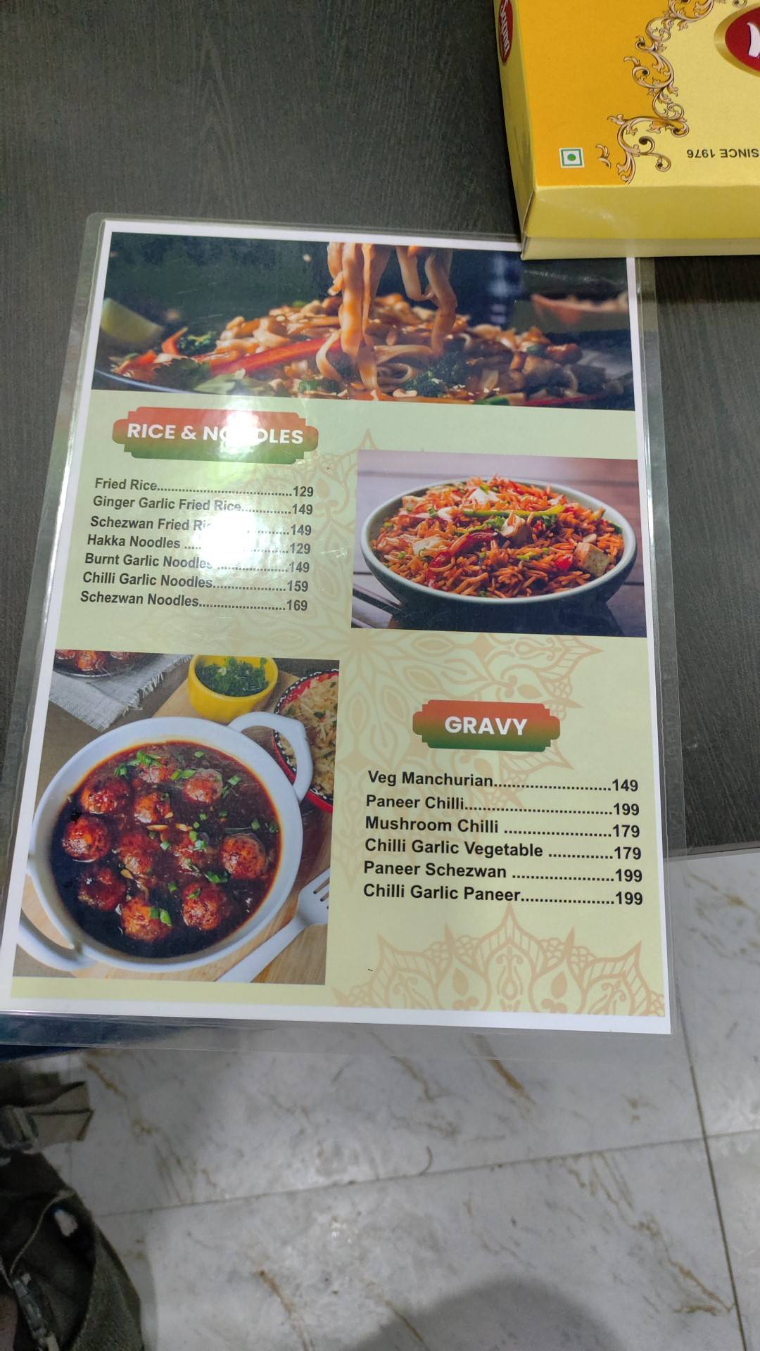 Menu at Karnataka Cafe South Indian and North Indian food, Ujjain