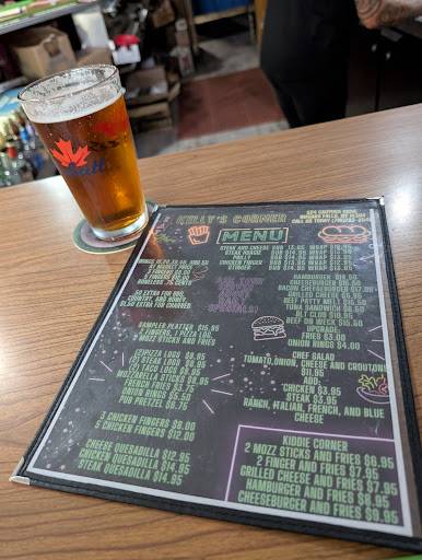 Menu at Kelly's Corner pub & bar, Niagara Falls