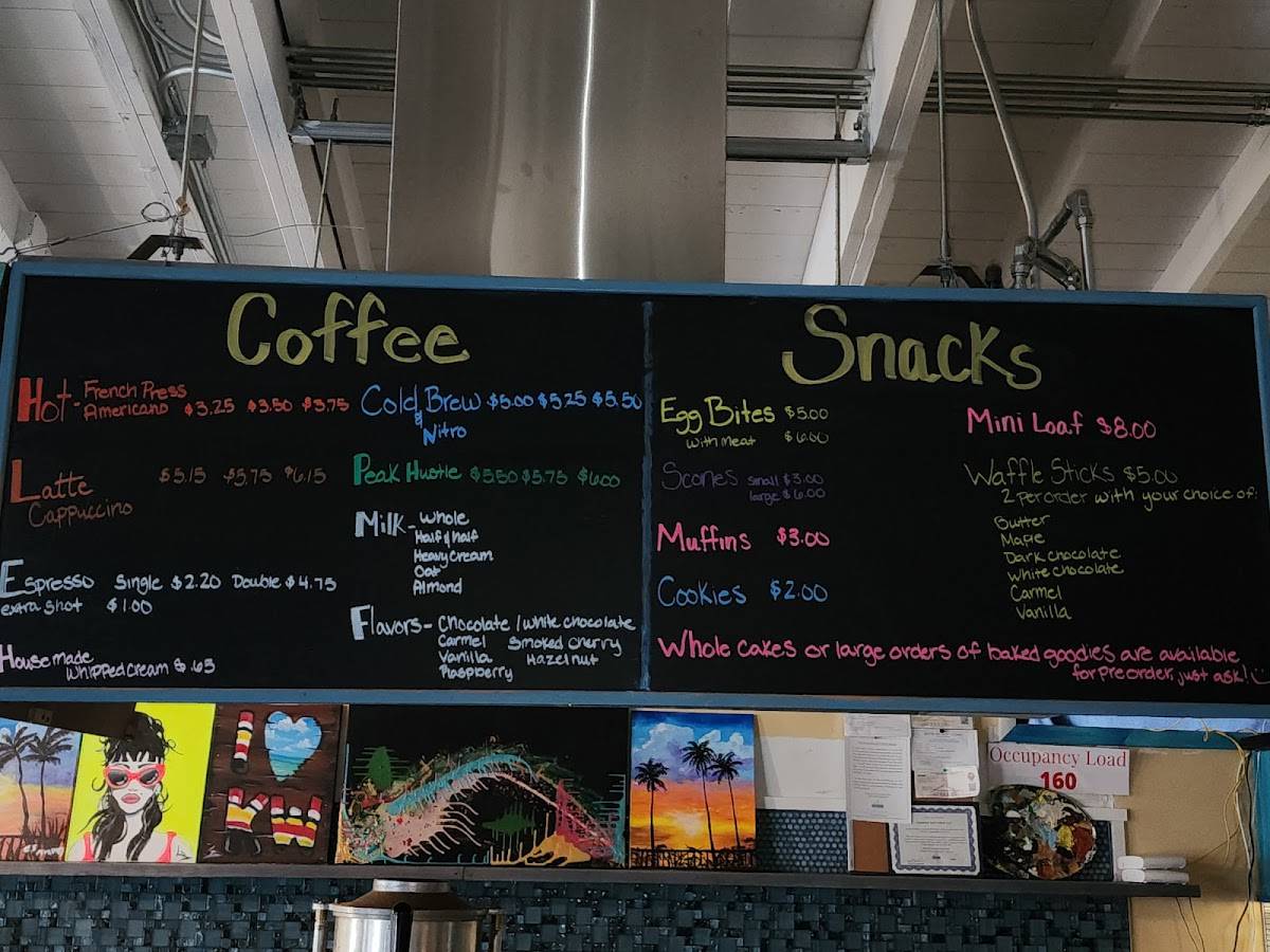Menu at Doing Work Coffee Shop & Roaster restaurant, Key West