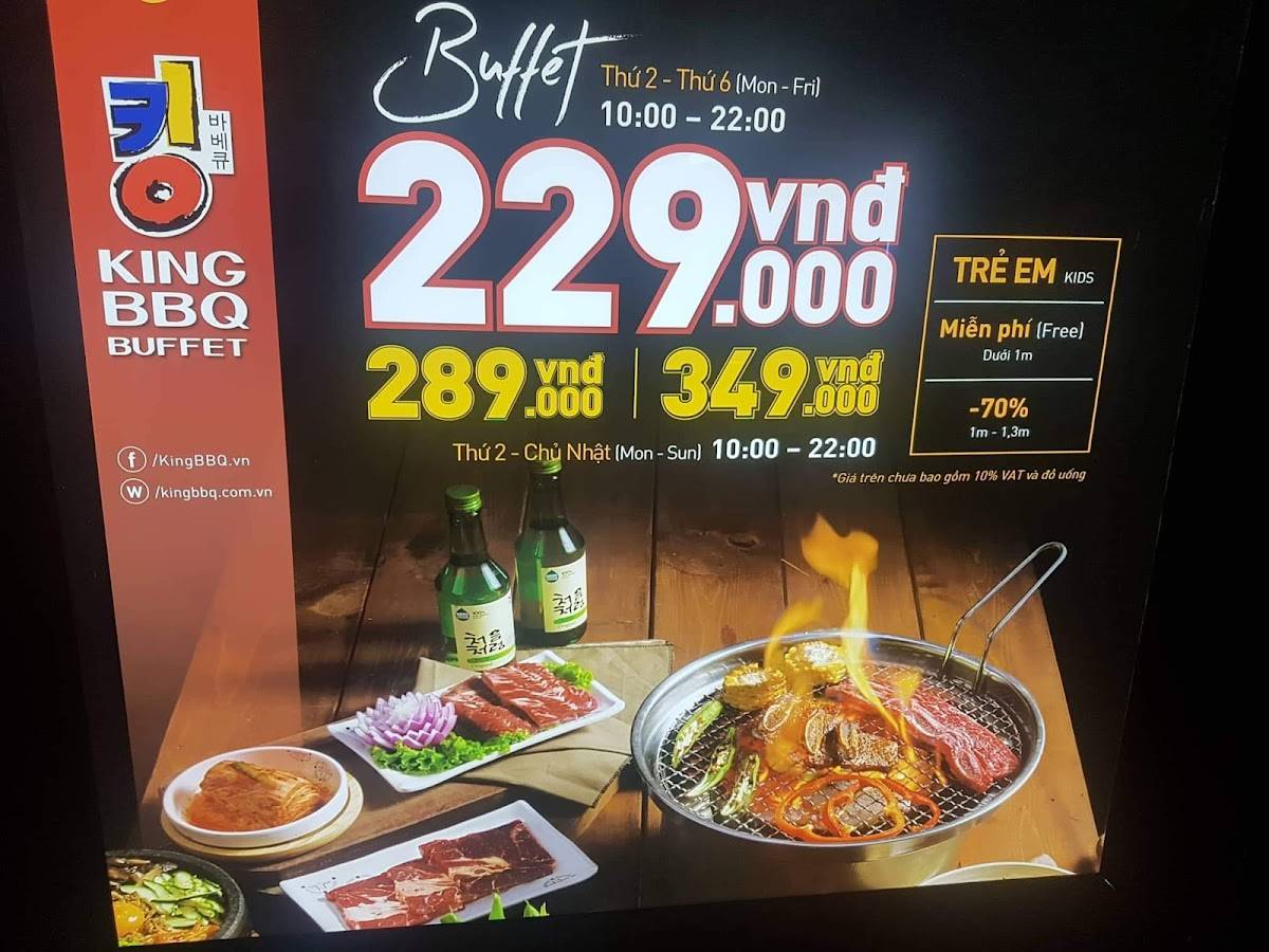 Menu at King BBQ - Vincom Biên Hòa, Bien Hoa