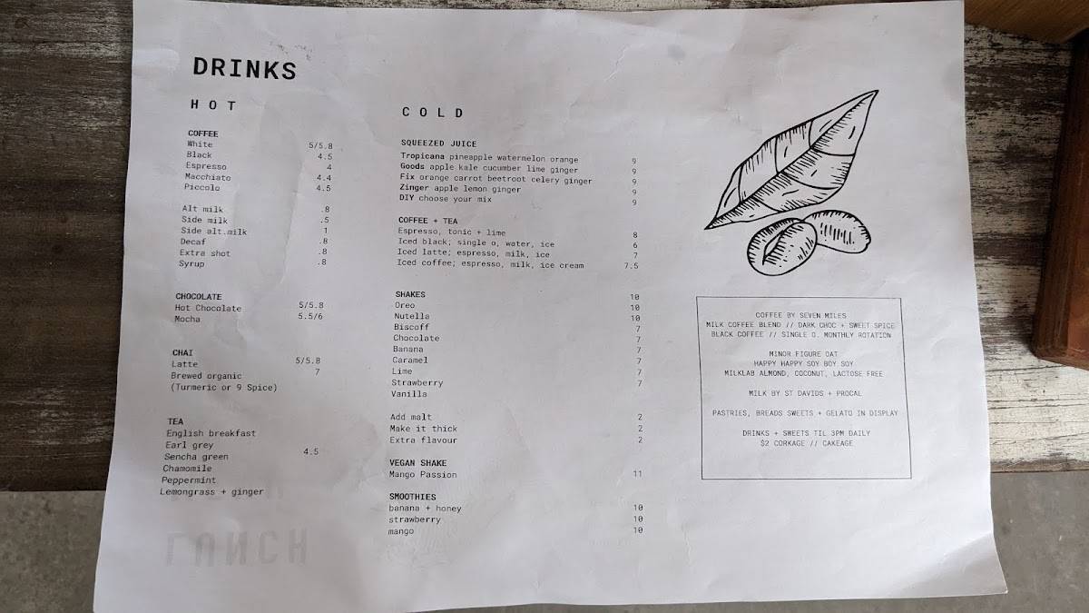 Menu at King Tide Cafe, Brooklyn