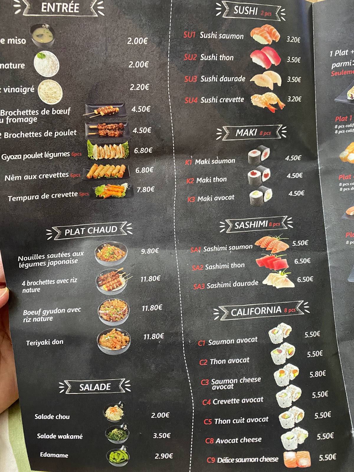 Menu au Kisoro LAFAYETTE restaurant, Paris