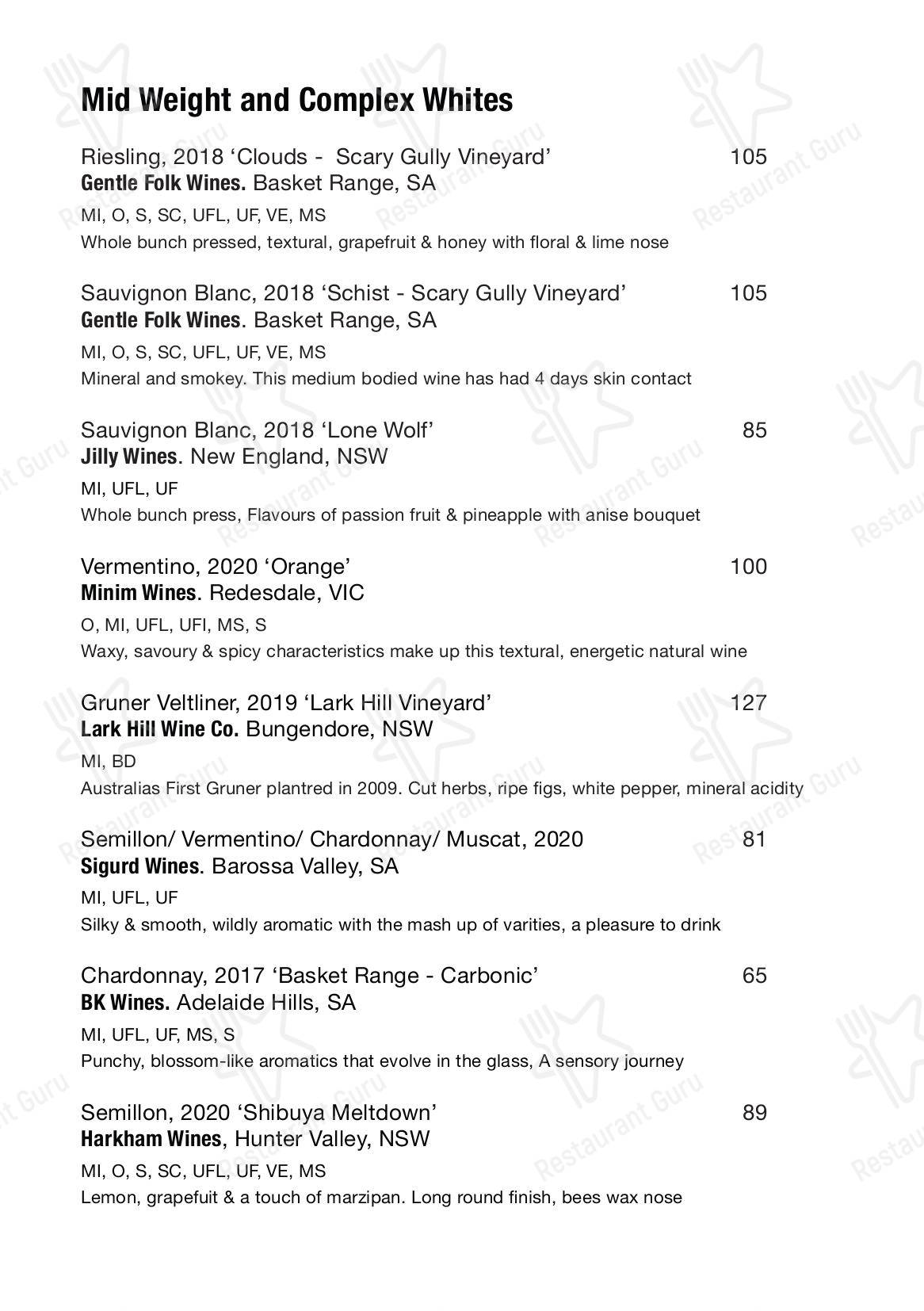 Menu at Kitchen By Mike restaurant, Mascot, Departure Plaza