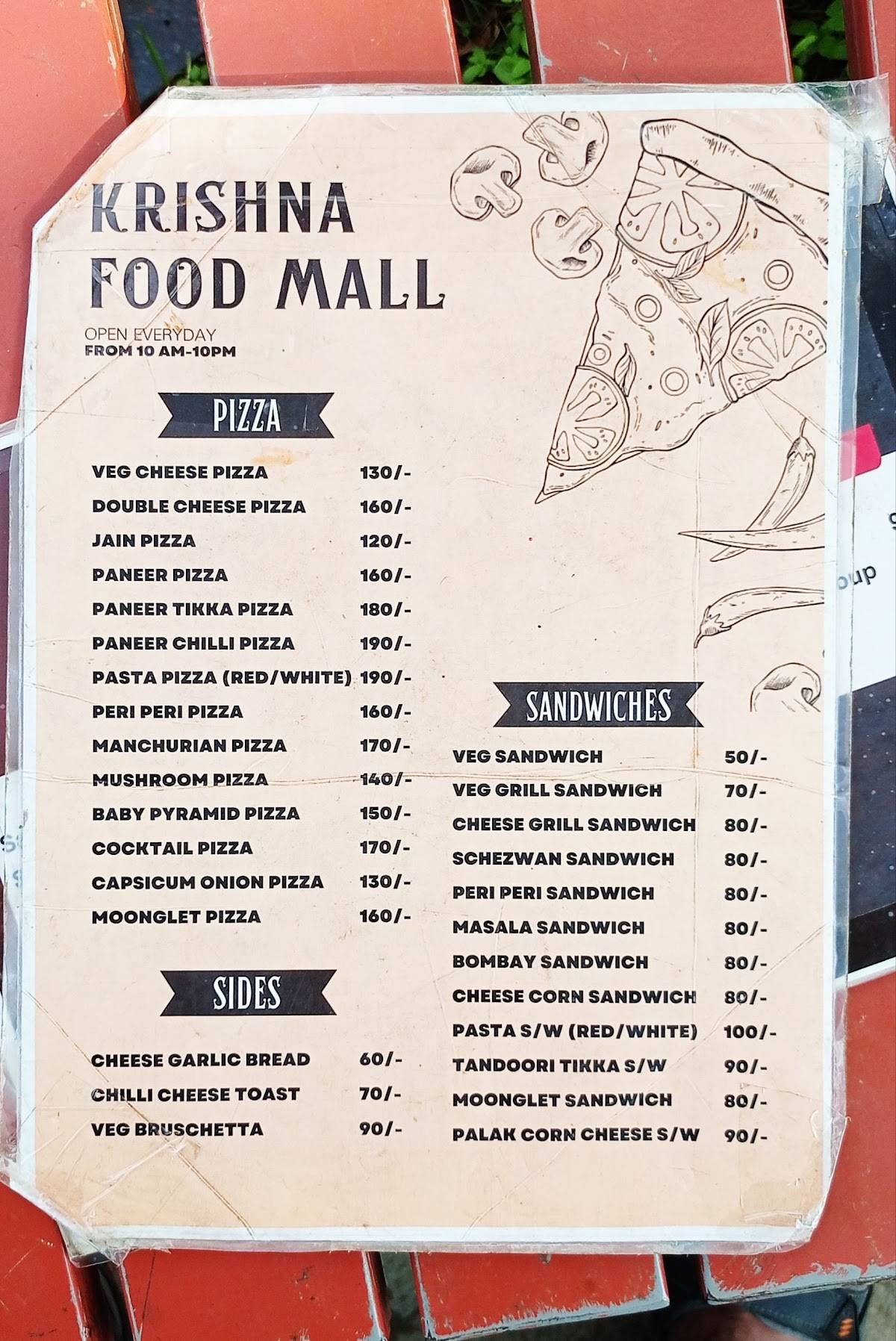 Menu at Krishna Food Mall, Akola