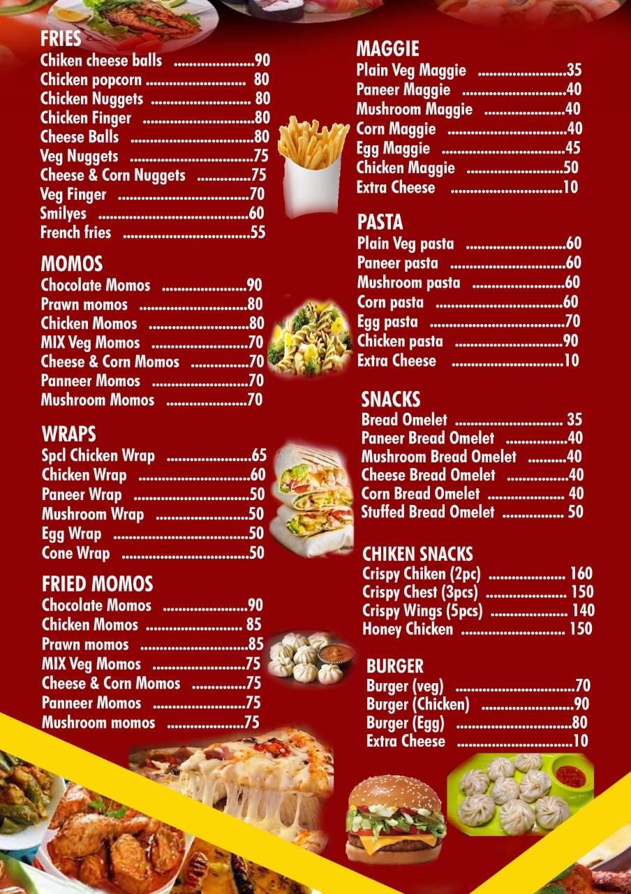 Menu at Krispy & Chewy, India