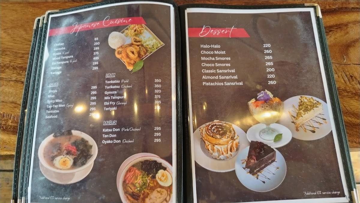Menu at Kubli Cafe Bistro Gen. Trias, General Trias