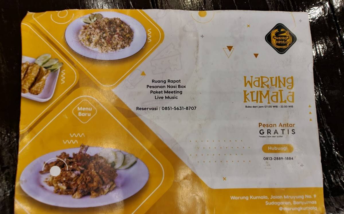 Menu at Kumala Coffee Eatery & Store restaurant, Kalibagor