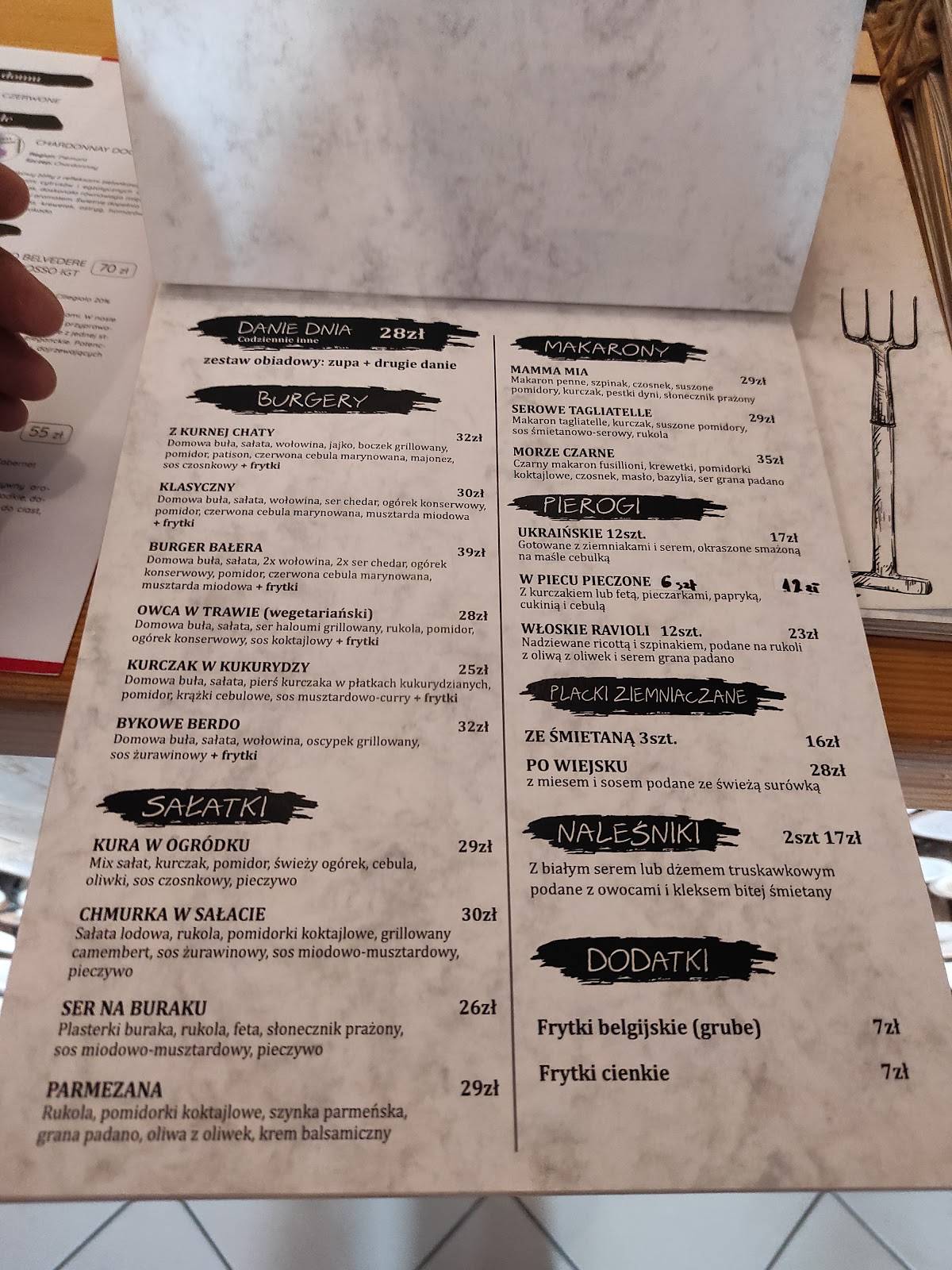 Menu at Kurna Chata Lesko PIZZERIA&PUB, Lesko