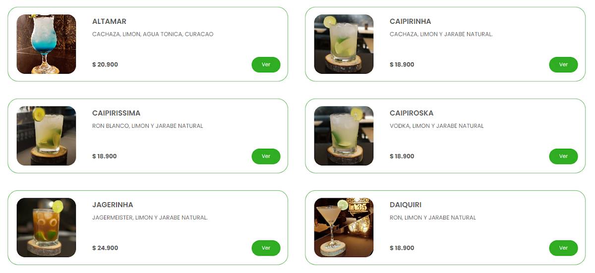 Menu at LA 35 GASTROBAR, Palmira