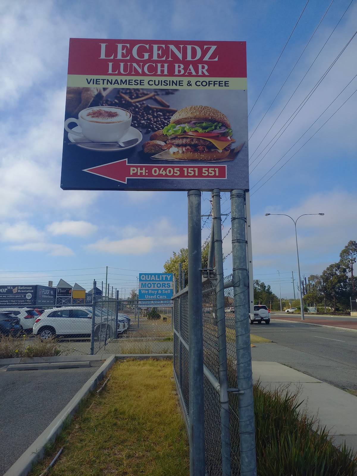 Menu at LEGENDZ Lunch restaurant, Kenwick