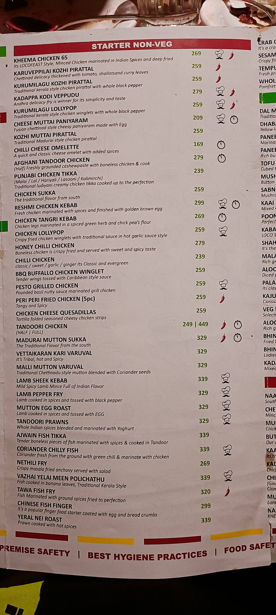 Menu at LOCOFEAST - Theme Restaurant, Chennai, 15A