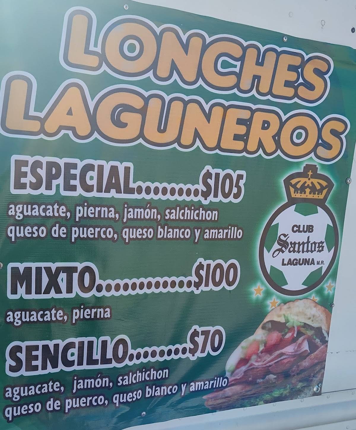 Menu at LONCHES LAGUNEROS EL CAMIONCITO GUERRERO restaurant, Ciudad Juarez