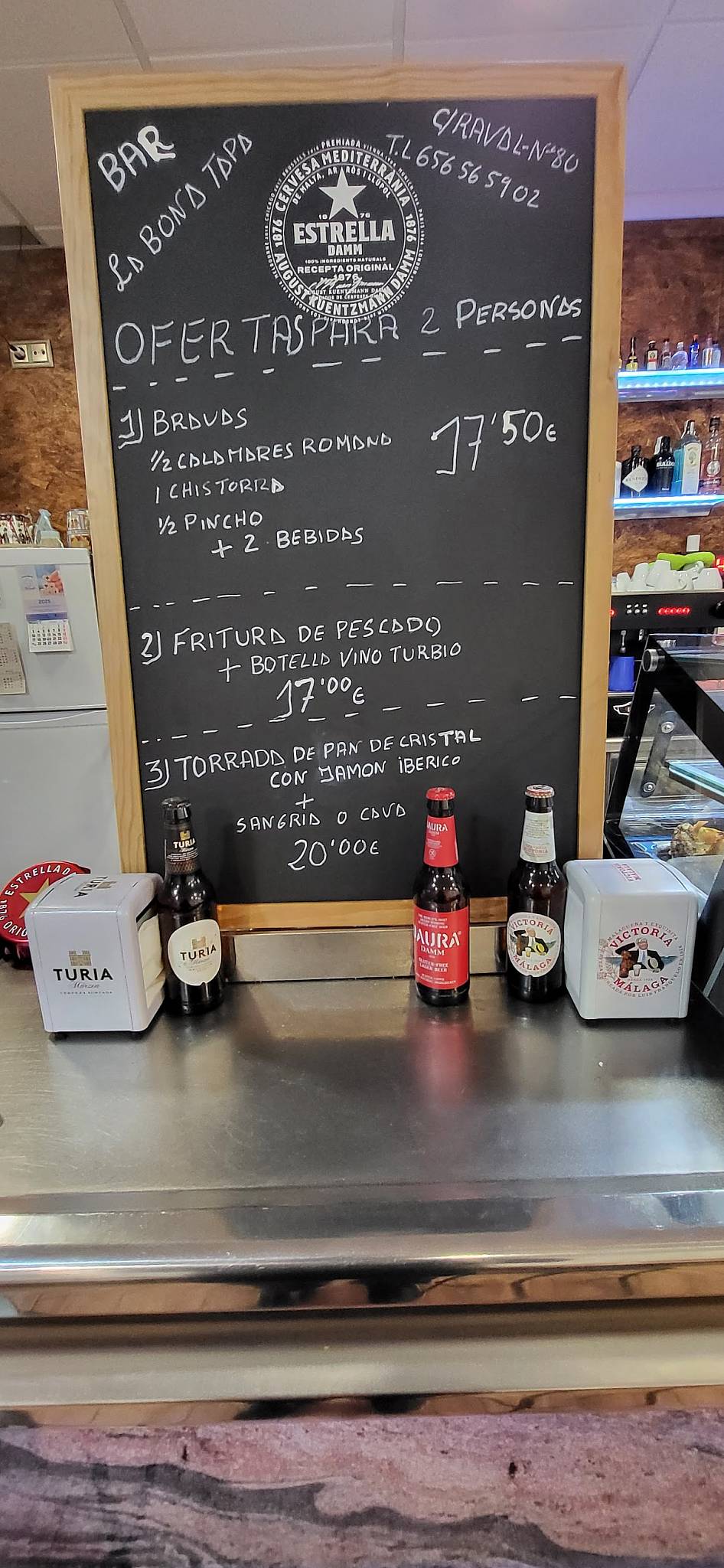 Carta del pub y bar La Bona Tapa (Cassà del la Selva), Cassà del la Selva
