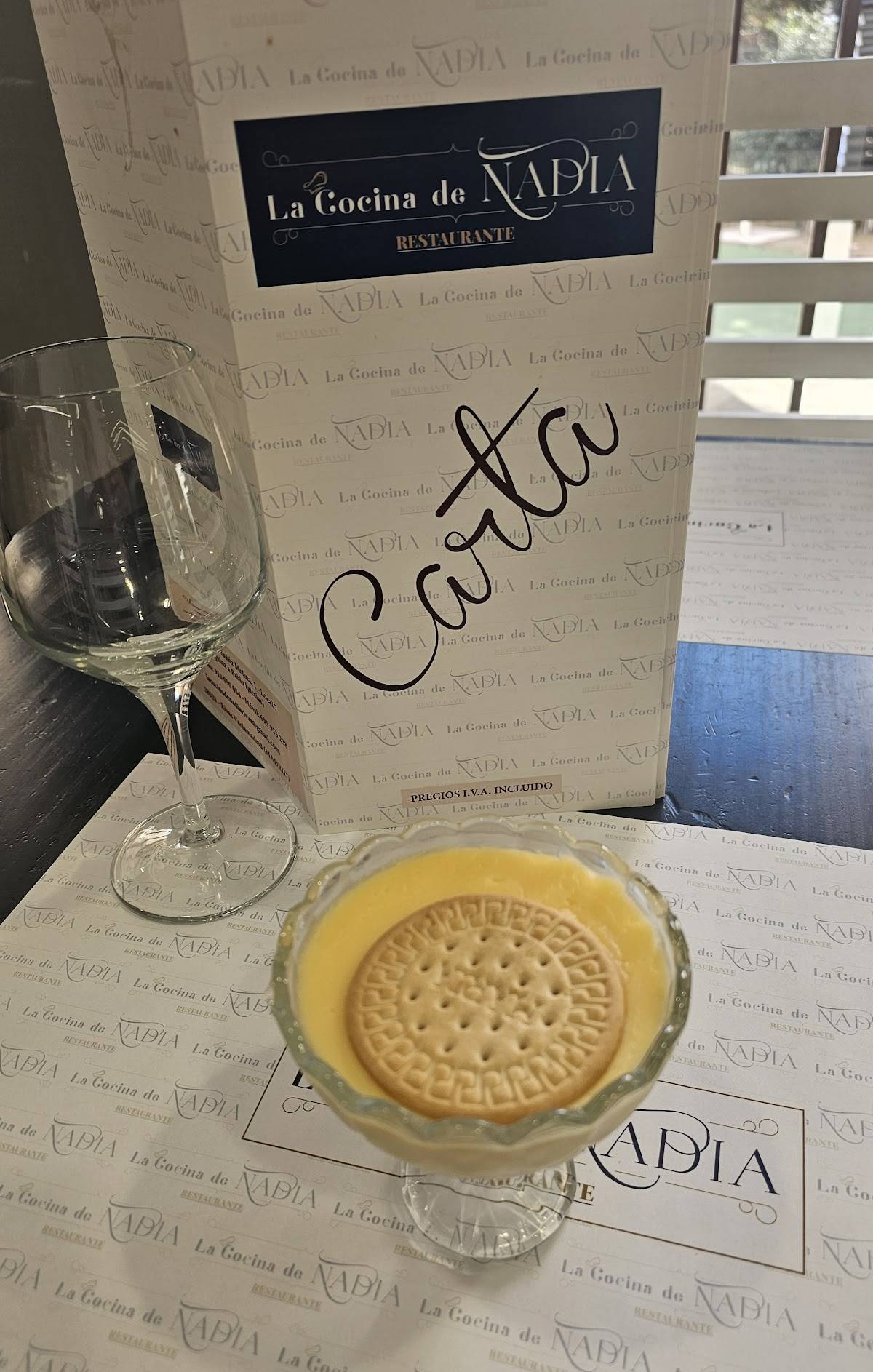 Carta del restaurante La Cocina del Nadia, Rivas-Vaciamadrid