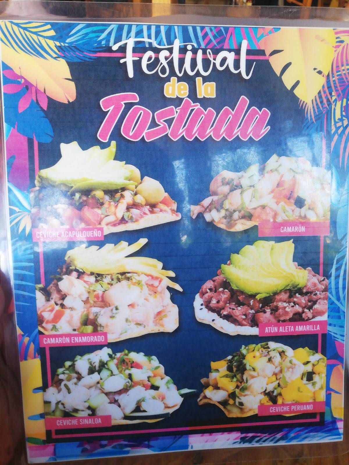 Menu at La Concha restaurant, Acapulco, Pedro Andrés Sufrend 33