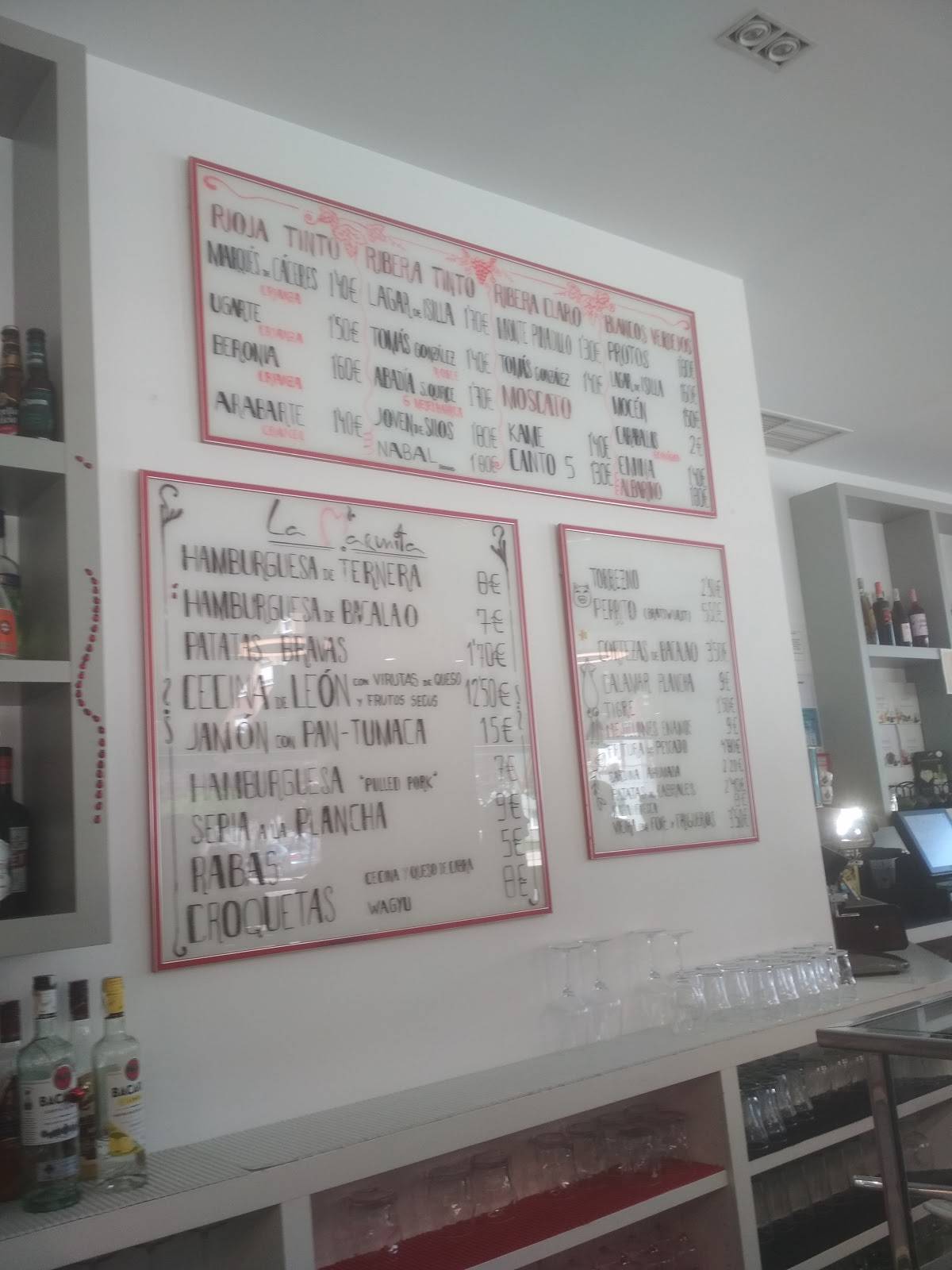 Carta de Restaurante La Marmita del Ángel, Burgos