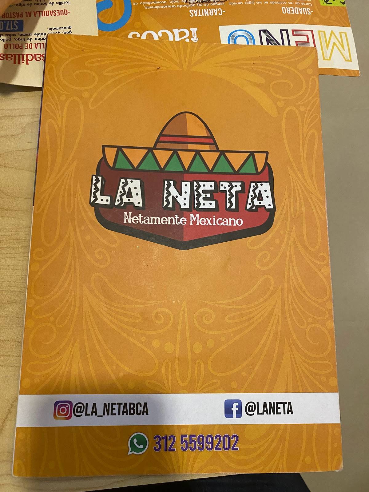 Carta del restaurante La Neta, Barrancabermeja